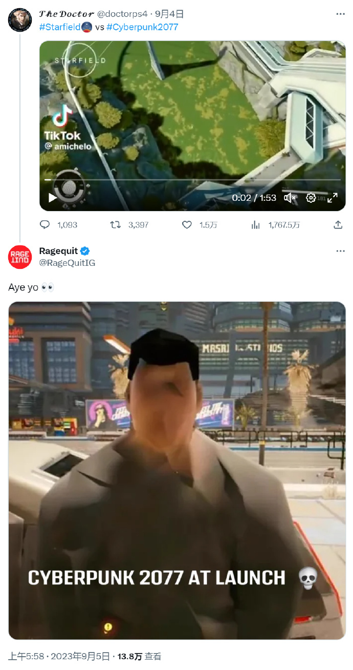 《2077》设计师为《星空》喊冤：这些对比既不公平又虚伪 – 叽哩叽哩游戏网ACG（G站）