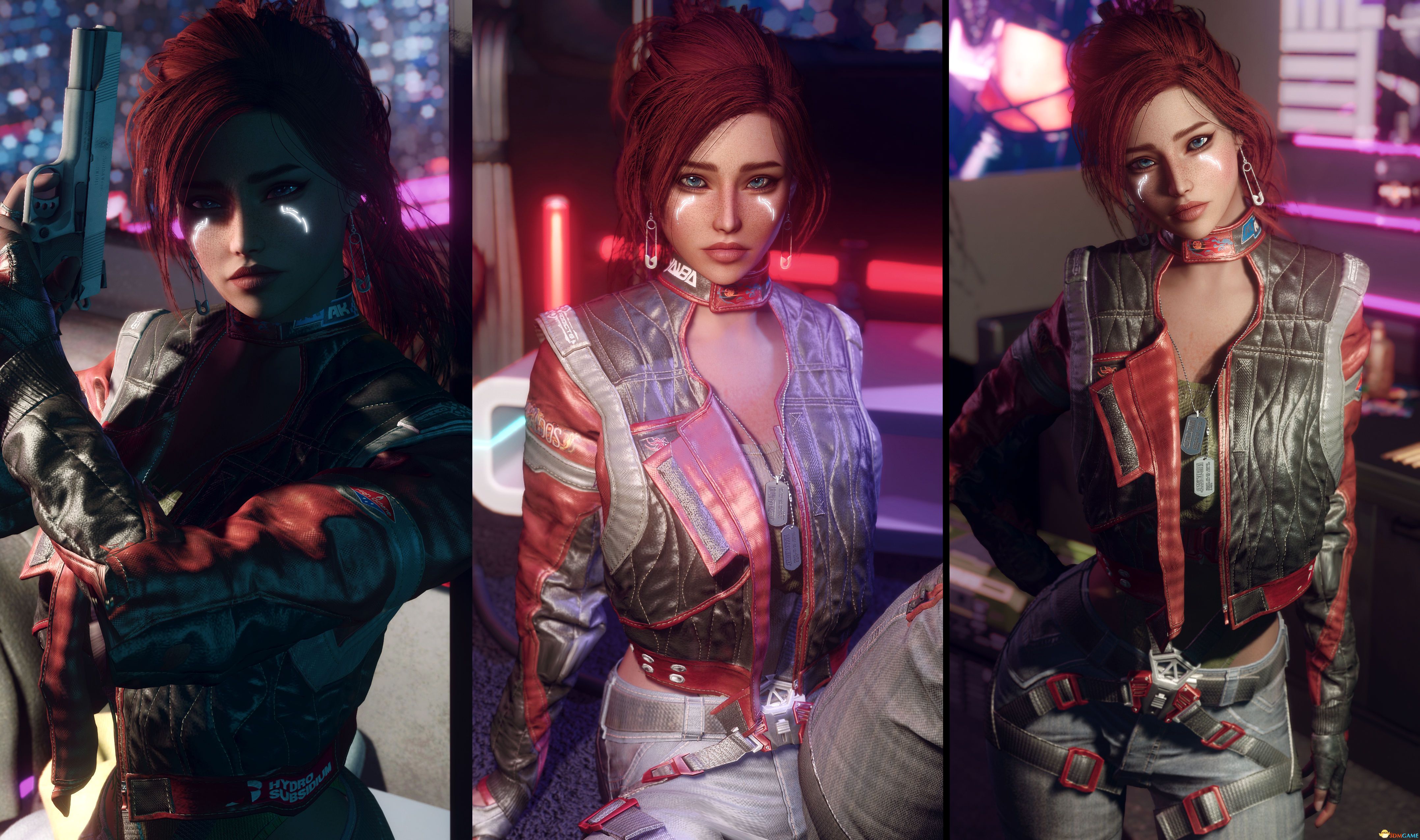 《上古卷轴5：天际重制版》赛博朋克2077帕南帕尔默套装MOD电脑版下载 – 叽哩叽哩游戏网ACG（G站）