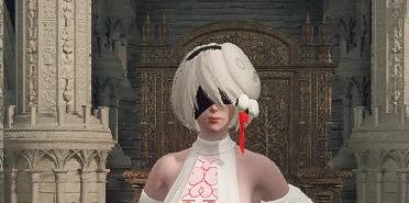 《艾尔登法环》尼尔2B小姐姐白色有裙忍者装MOD电脑版下载 – 叽哩叽哩游戏网ACG（G站）